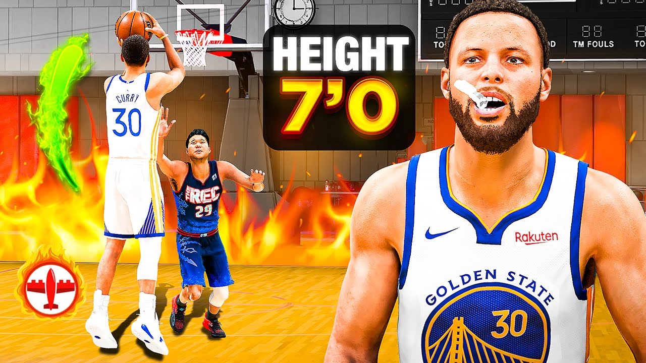 Dominate random rec with this unstoppable 7 foot Steph Curry build