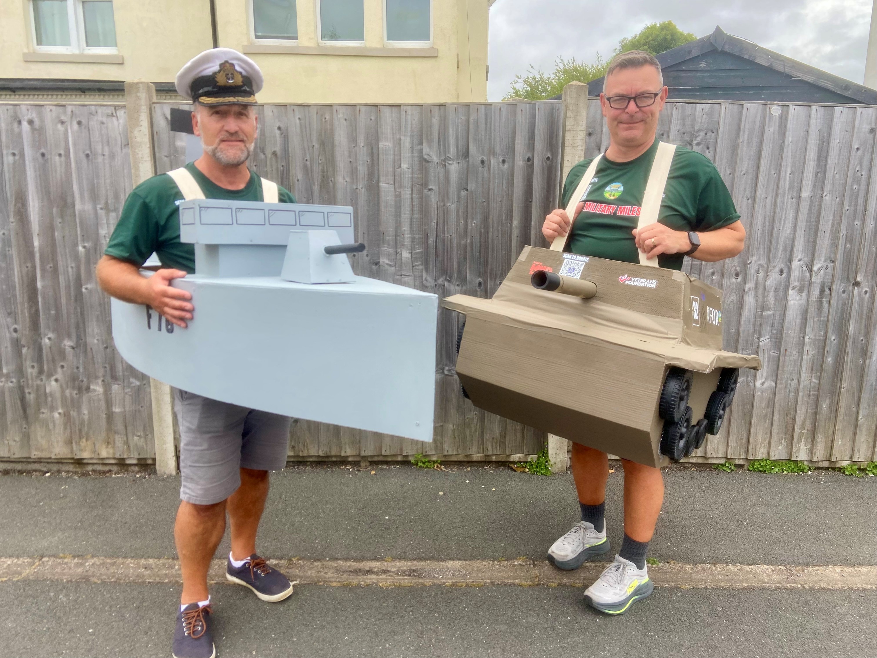 Royal Navy: HMS Sultan worker and former captain prepare for 100-mile ...