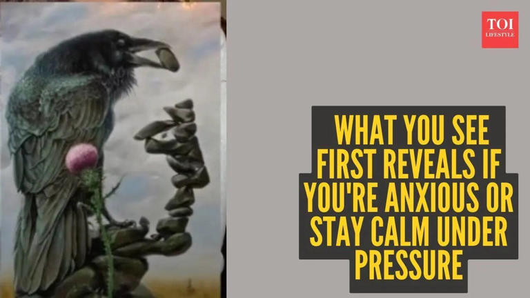 Optical illusion personality test: Crow or man's face? What you see ...