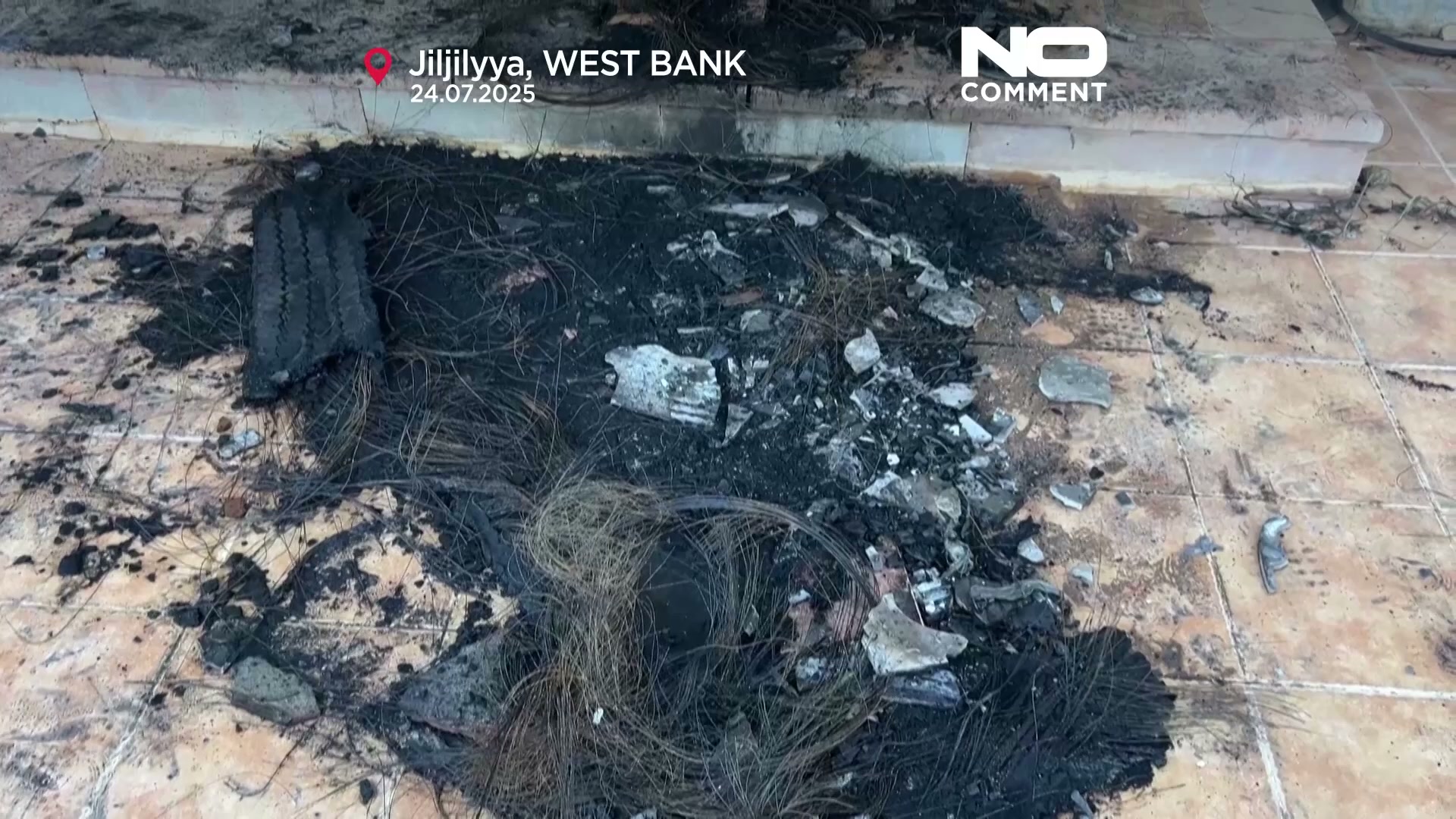Israelische Siedler setzen Moschee im Westbank-Dorf Jiljilya in Brand