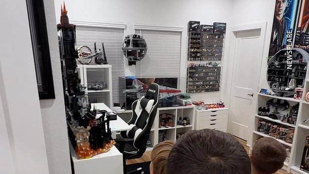 Showing my $50,000 LEGO collection to my nephews