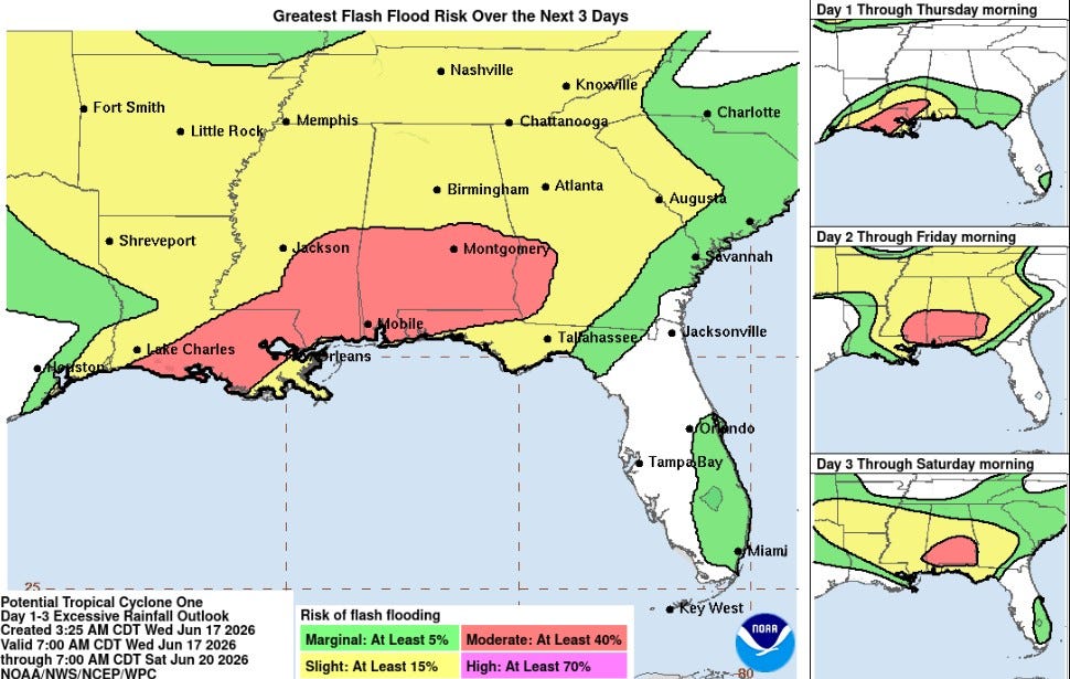How much rain will Louisiana get from tropical storm? See projections