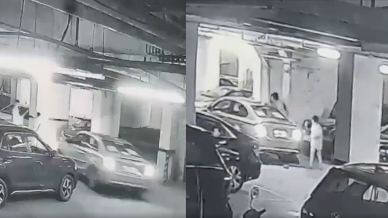 Noida HORROR! Speeding car runs over mother and daughter in society ...