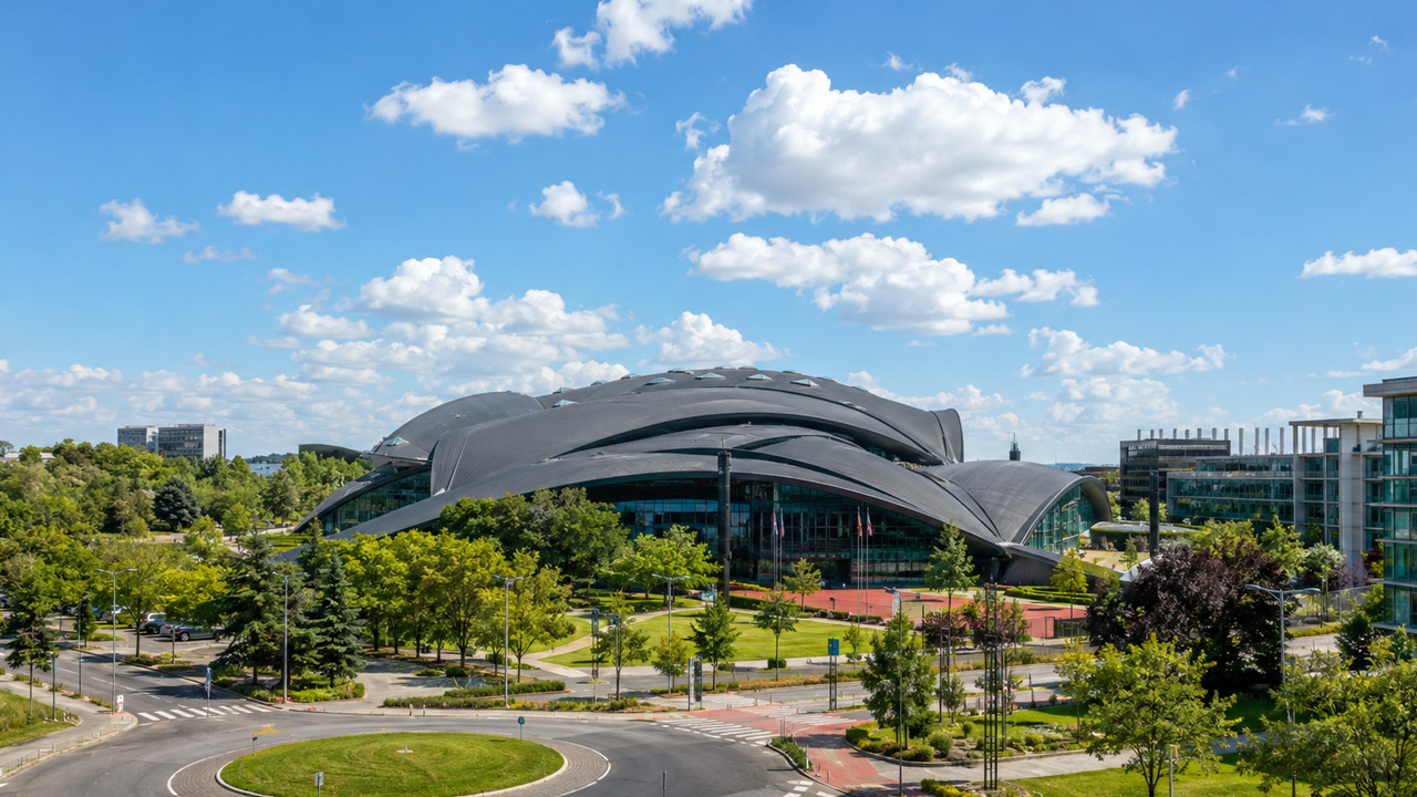 Why does Coque National Centre look so futuristic?