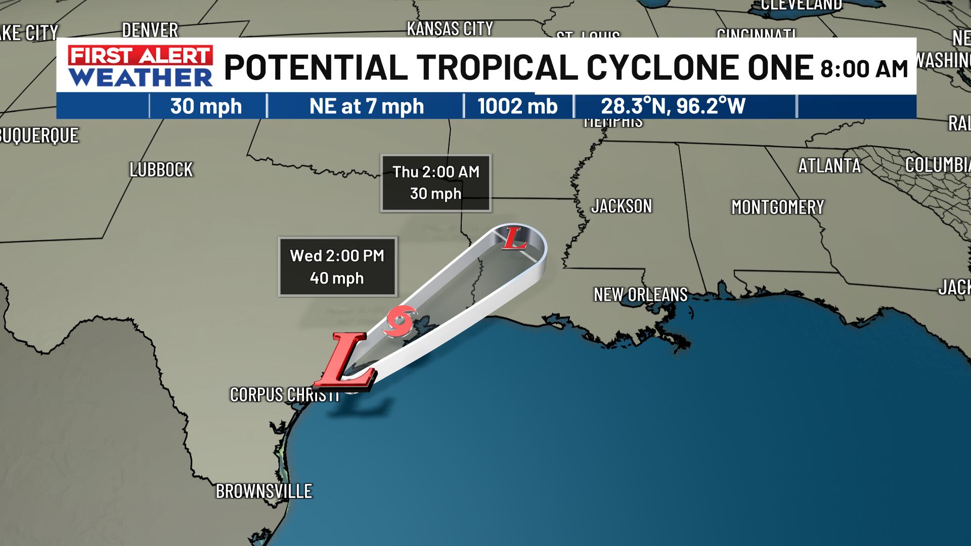 First alert: Tropical Storm Arthur could develop in the Gulf later today