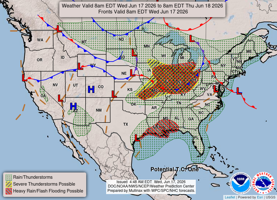 Two waves of storms coming to Indianapolis. Here's when they'll hit