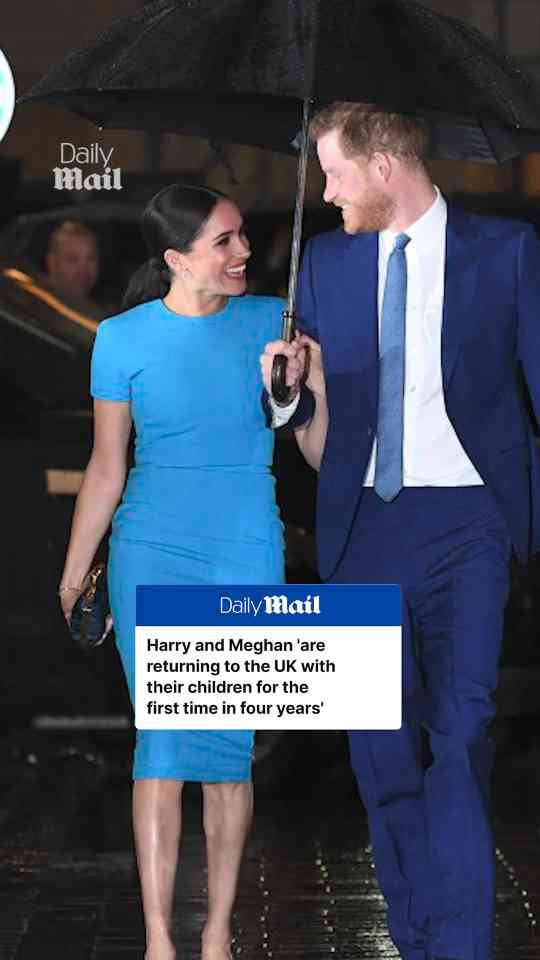 Prince Harry and Meghan reportedly planning UK visit with children