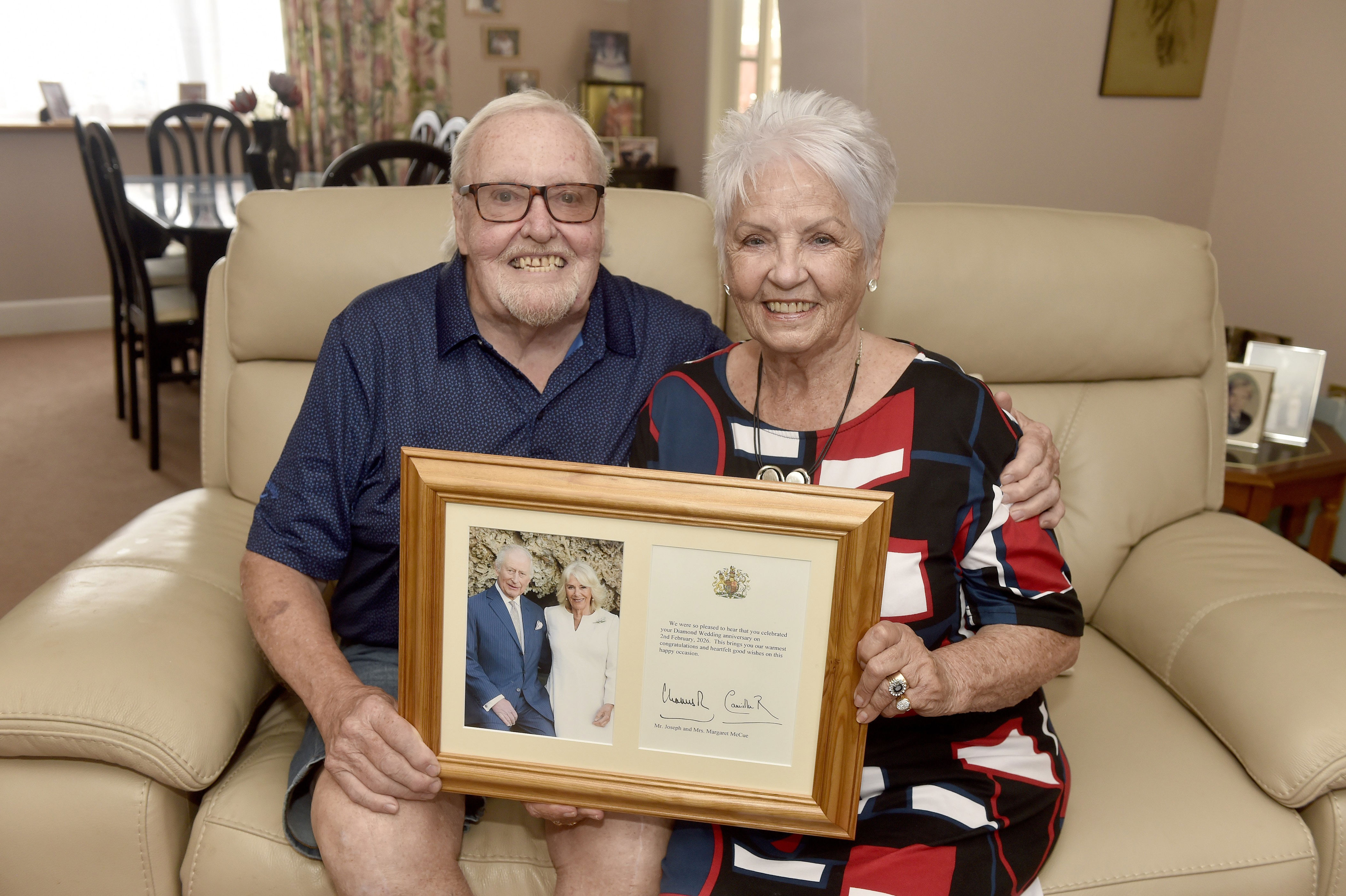 Cowplain couple toast 60 years of marriage and get unexpected message ...