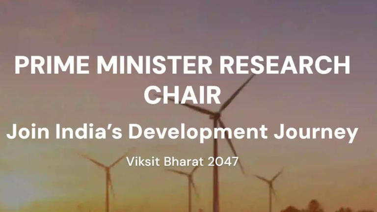 Prime Minister Research Chair Scheme 2026: Government invites Indian ...