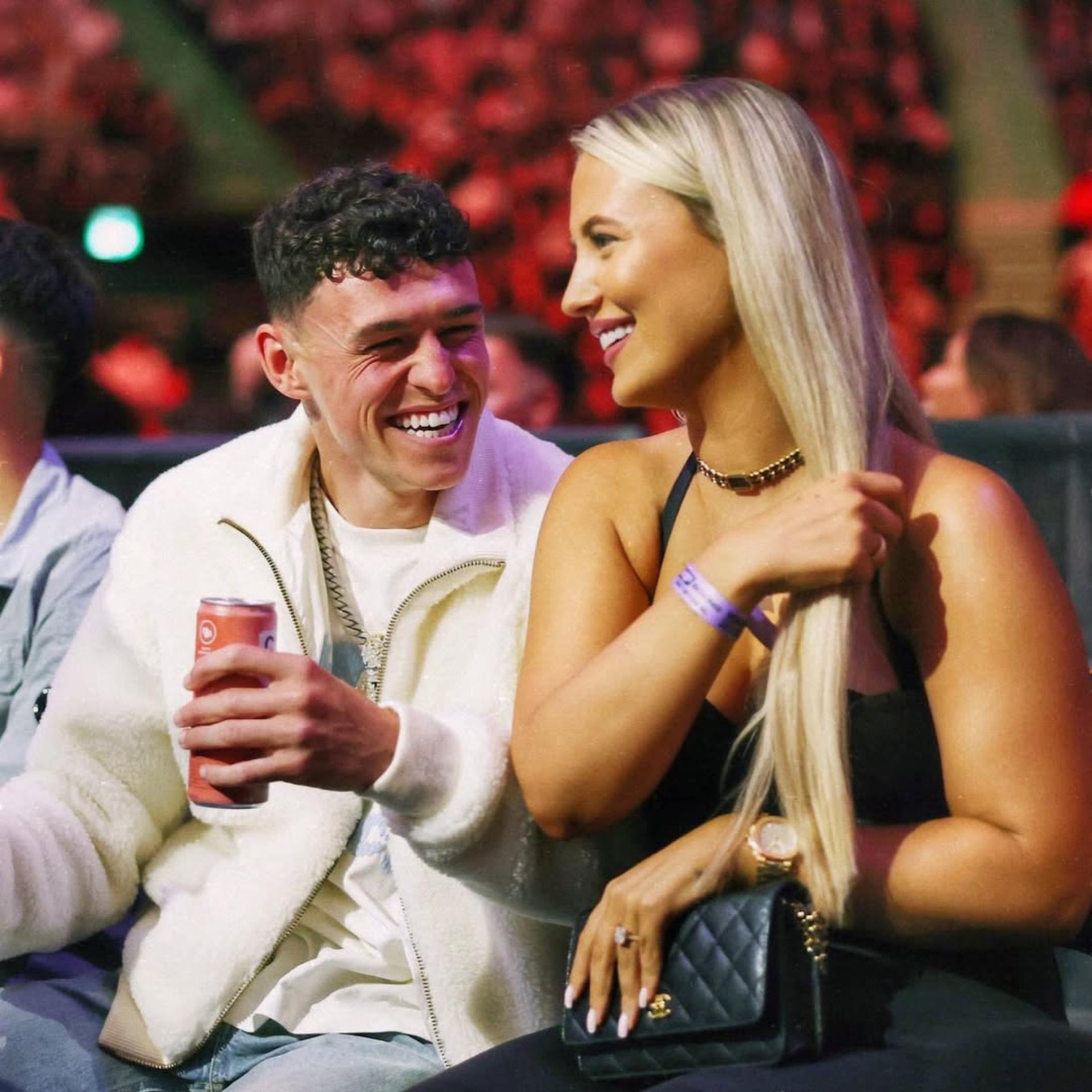 Phil Foden in awkward moment as partner intervenes after Lily Phillips ...