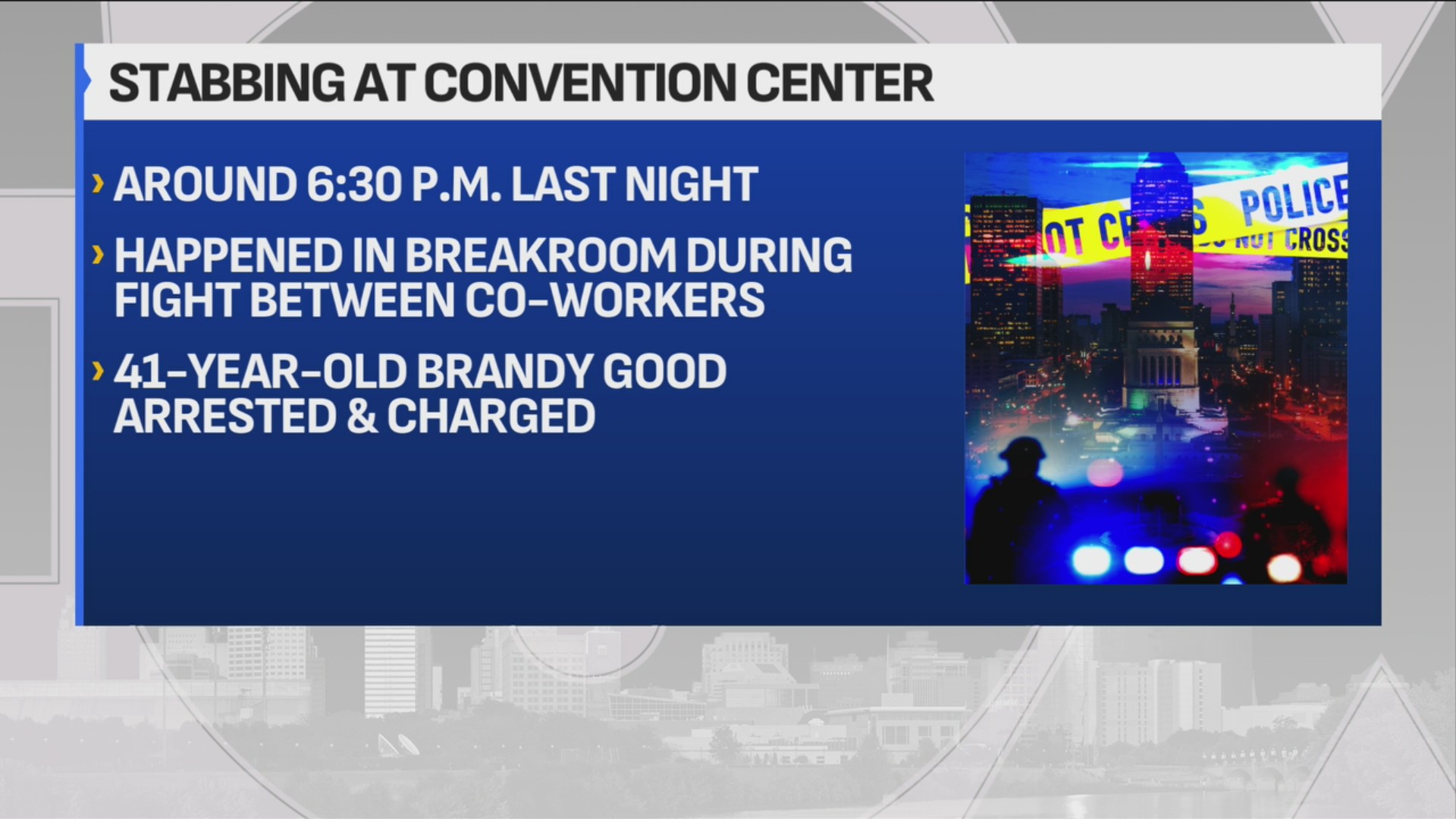IMPD: Stabbing at convention center