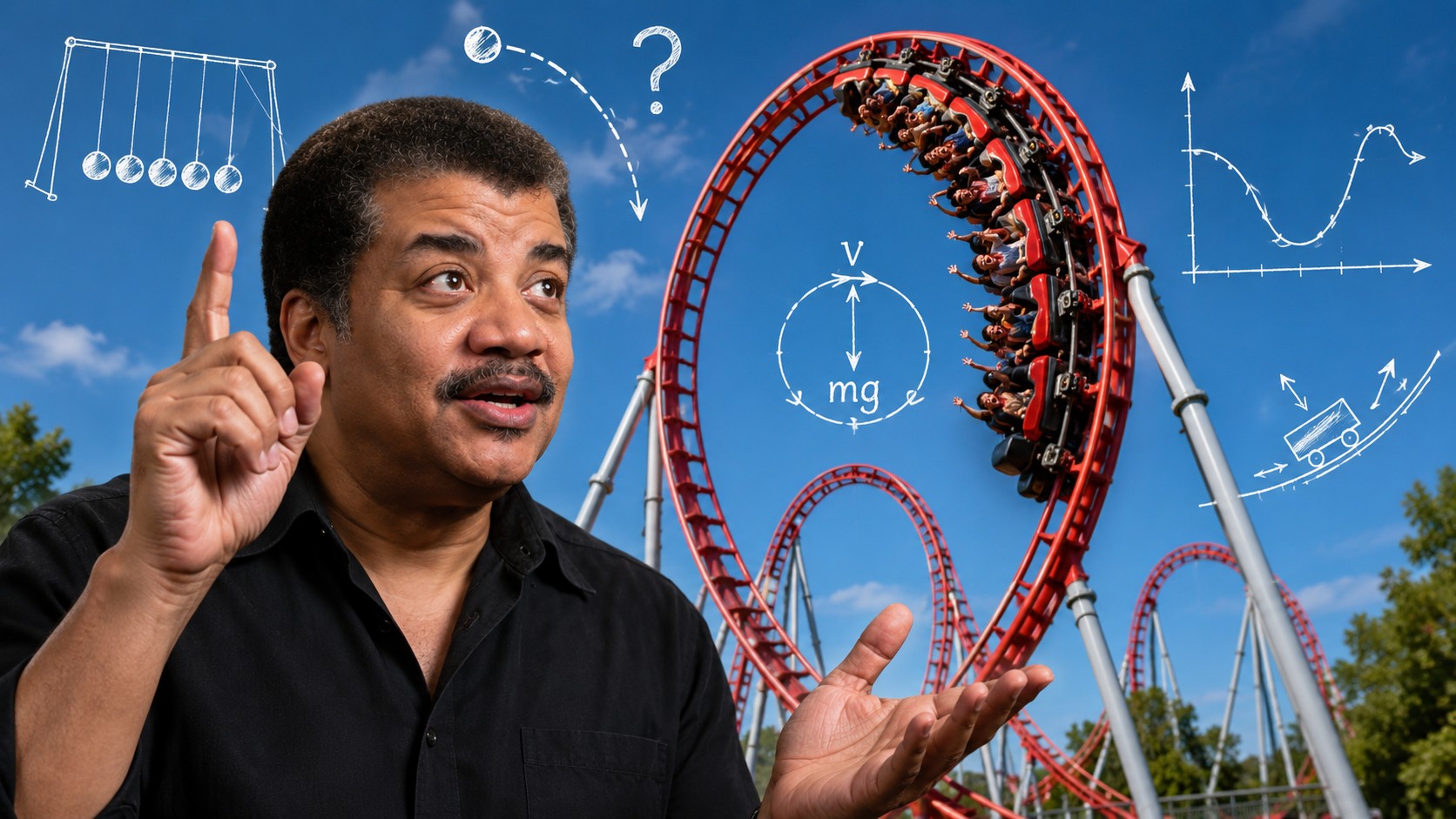 How physics powers roller coasters