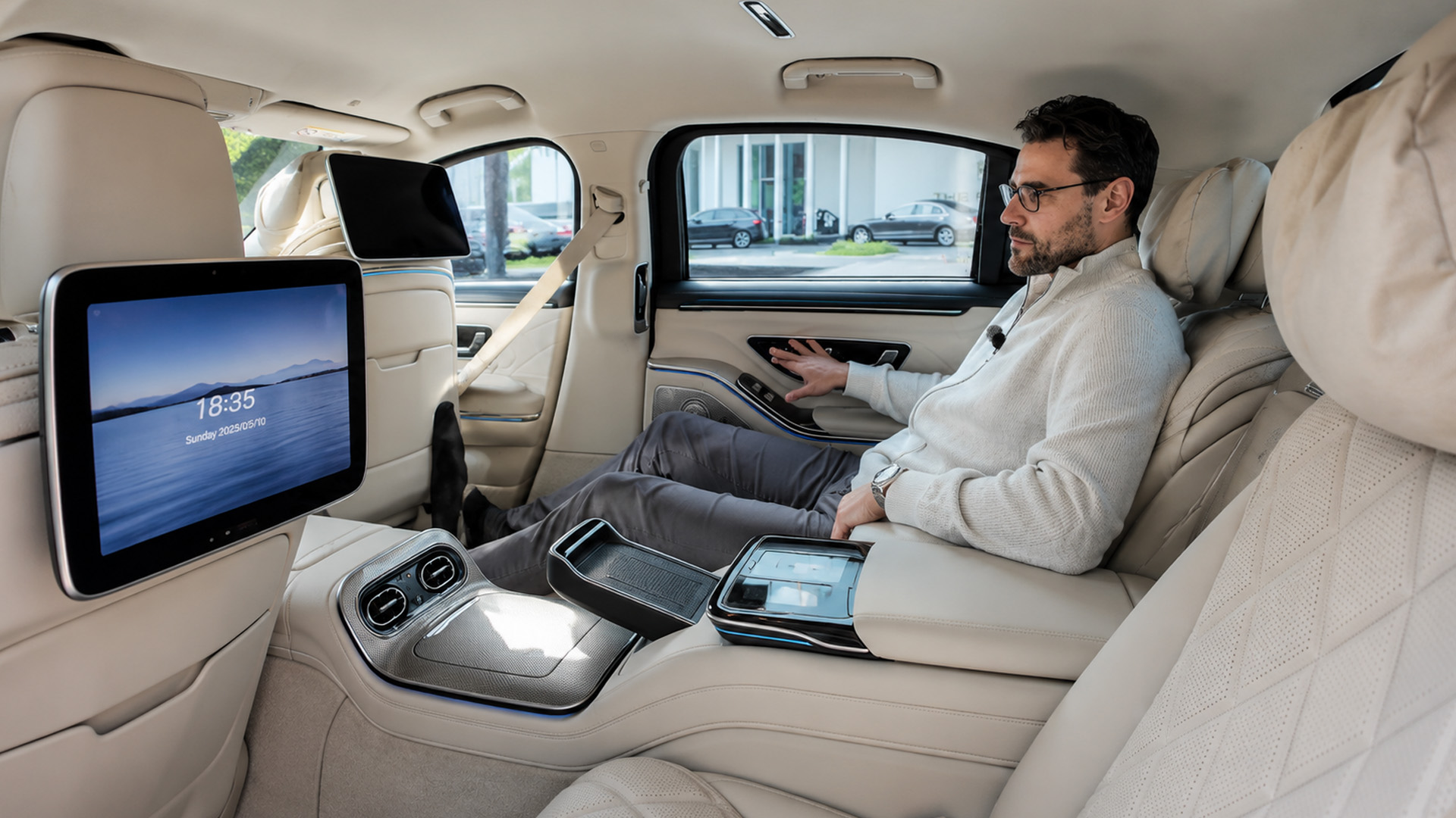 Mercedes S680 Guard bietet eine luxuriöse und geräumige Rücksitzkabine