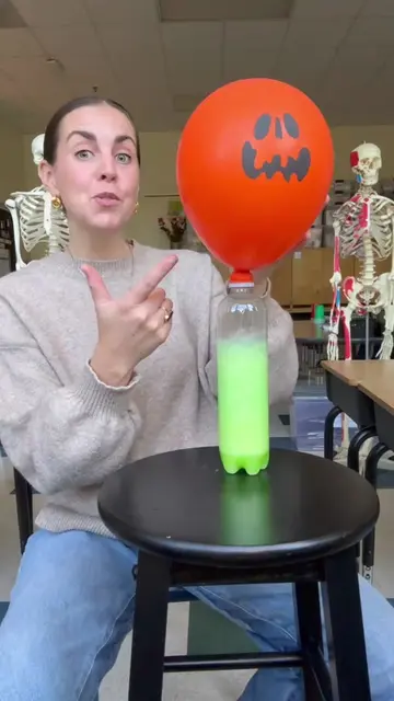 Spooky balloon science trick you can do at home