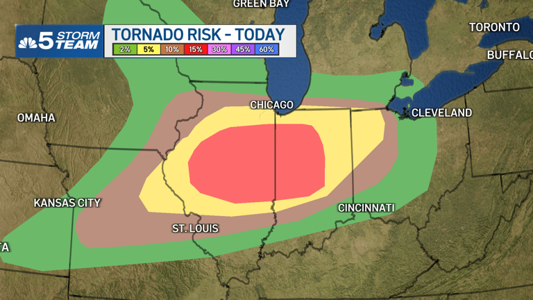 New maps show where the greatest risk of severe weather sits Wednesday ...