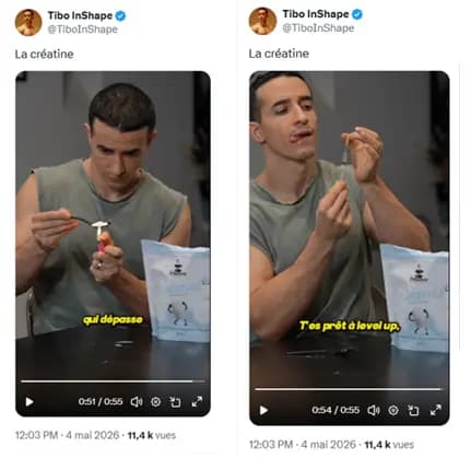 Tibo InShape épinglé pour avoir mimé la prise de drogue dans une ...