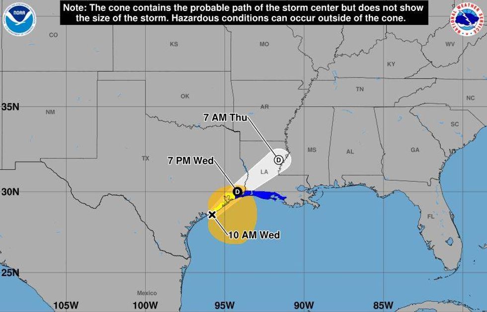 Tropical storm Arthur forms off Texas coast; Louisiana braces for heavy ...
