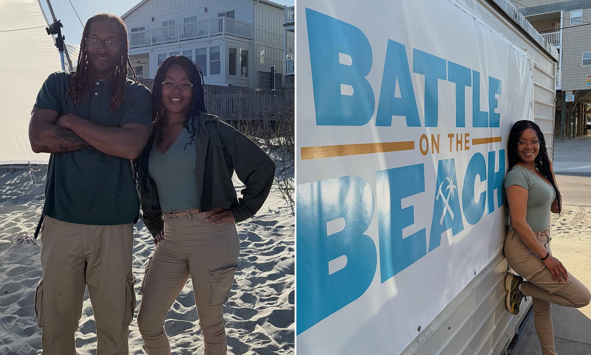 HGTV couple from Battle on the Beach reveal they were secretly homeless ...