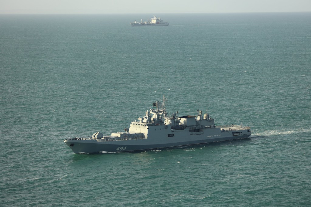 Putin 'won’t care' after Russian warship fires at yacht in Channel