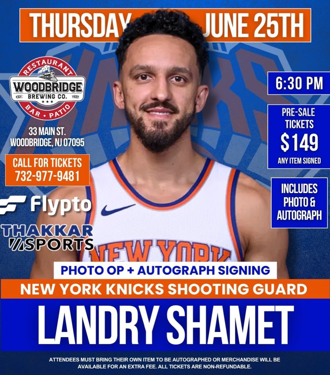 Landry Shamet photo op & signing, Woodbridge NJ