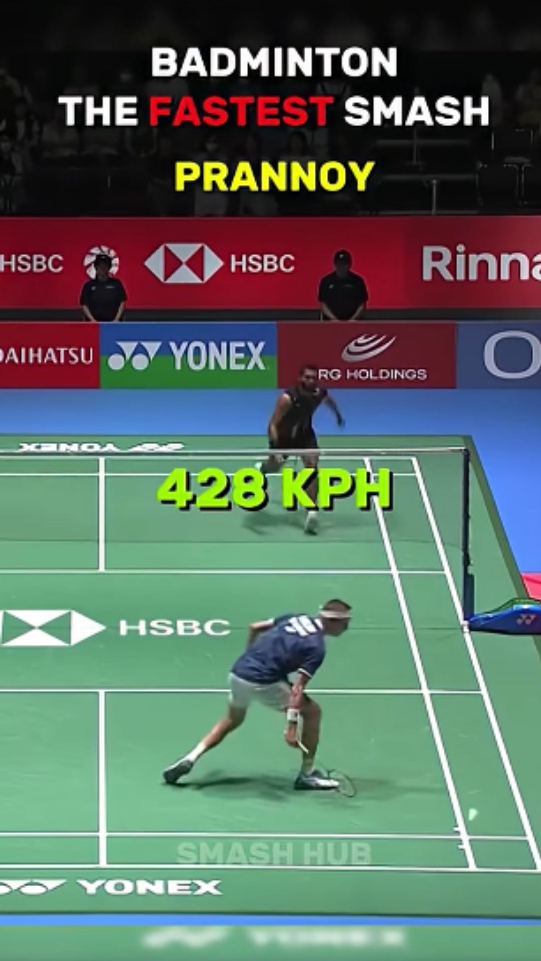 Lightning-fast badminton smashes: Video compilation
