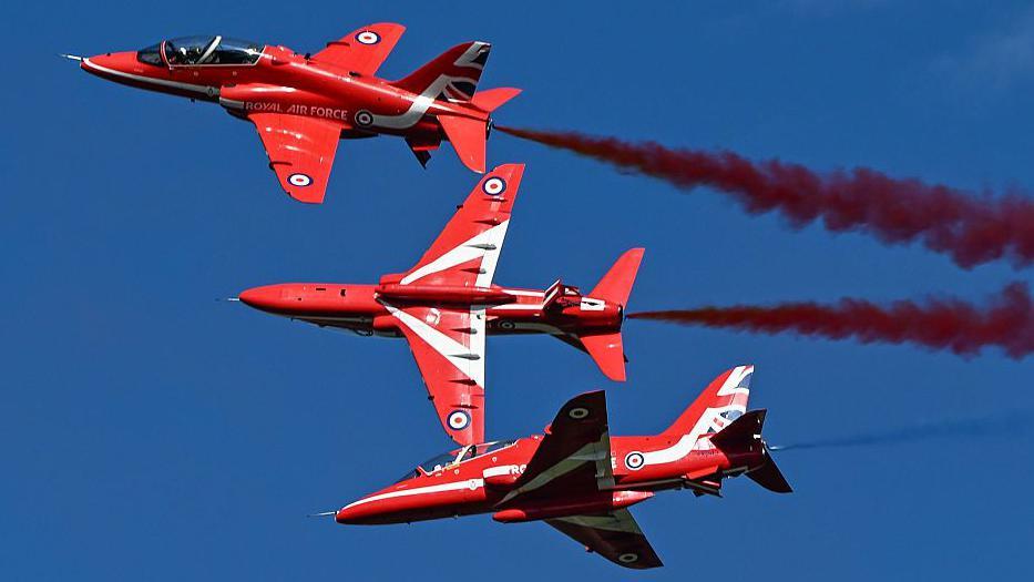 'No in-flight entertainment' as Red Arrows set off for US