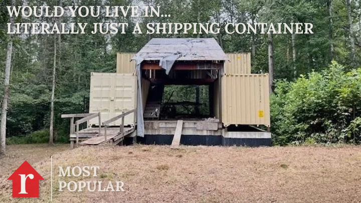 Tour a viral 2-acre Blue Ridge Mountain container property listed for $139K