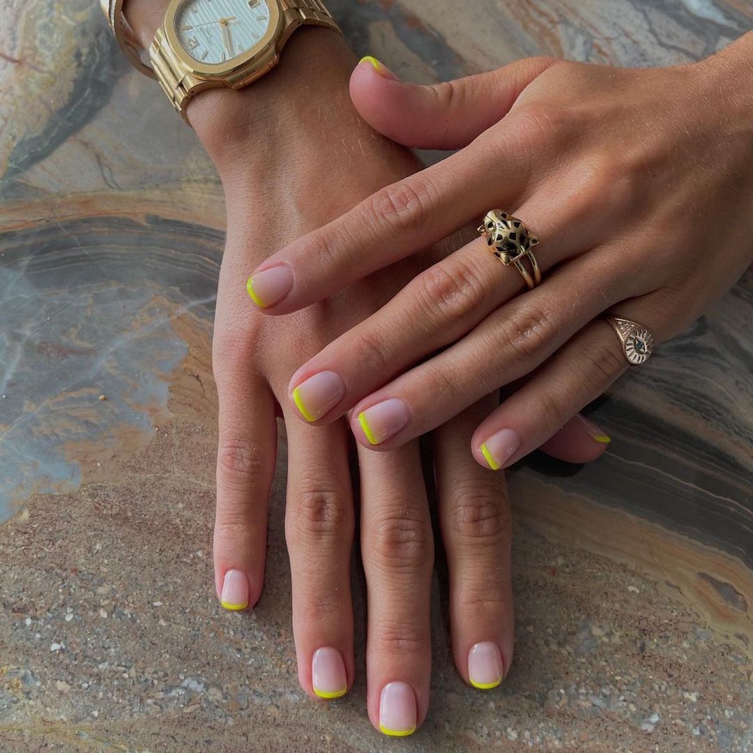 The 32 best colourful French-manicure ideas to try now