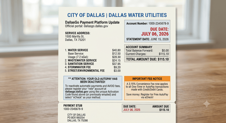 New Dallas water bill payment system: 'Broken'