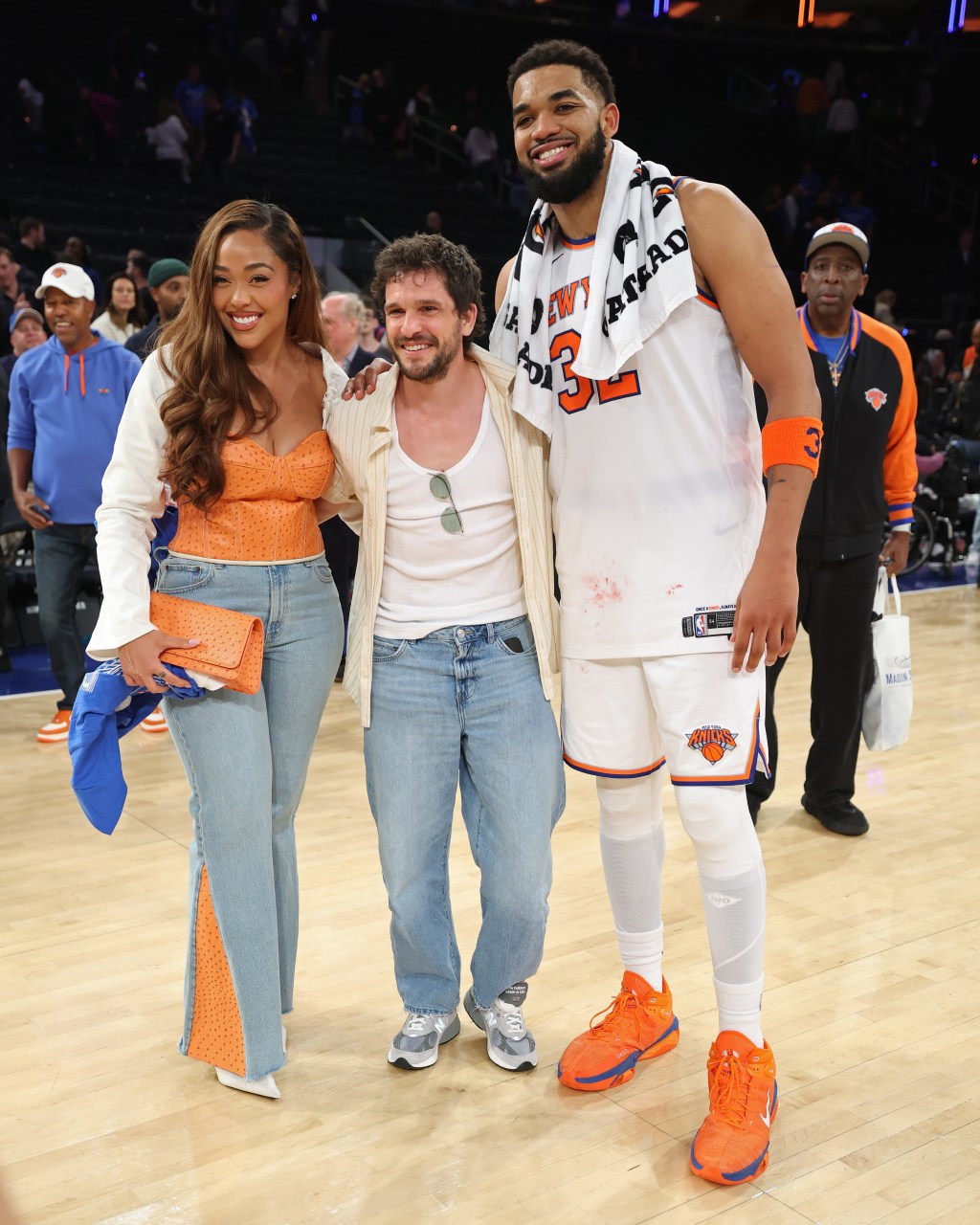 Karl-Anthony Towns’ fiancee Jordyn Woods retiring her lucky Knicks bag ...