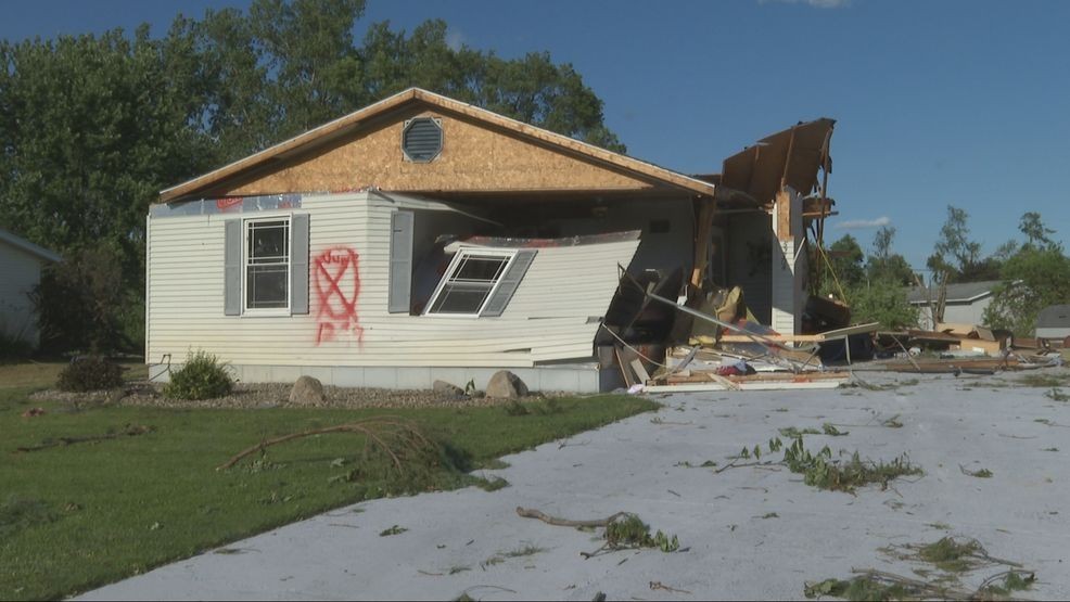 17 homes destroyed by Thursday's severe storms, tornado in Elkhart County