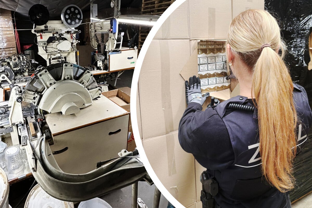 Riesige Razzia: Zoll stoppt illegale Zigarettenfabrik und entdeckt 20 ...