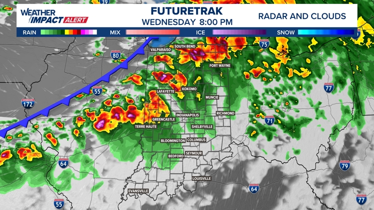 Waves of severe storms & tornado risks moving across Indiana | Weather ...