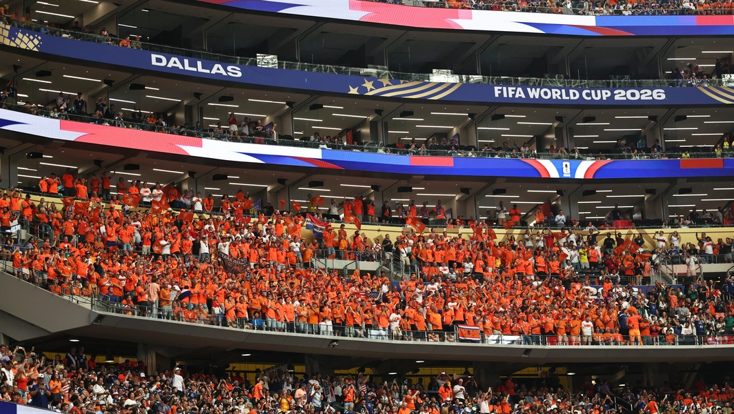 England fans swap chants for gunfire at Dallas range
