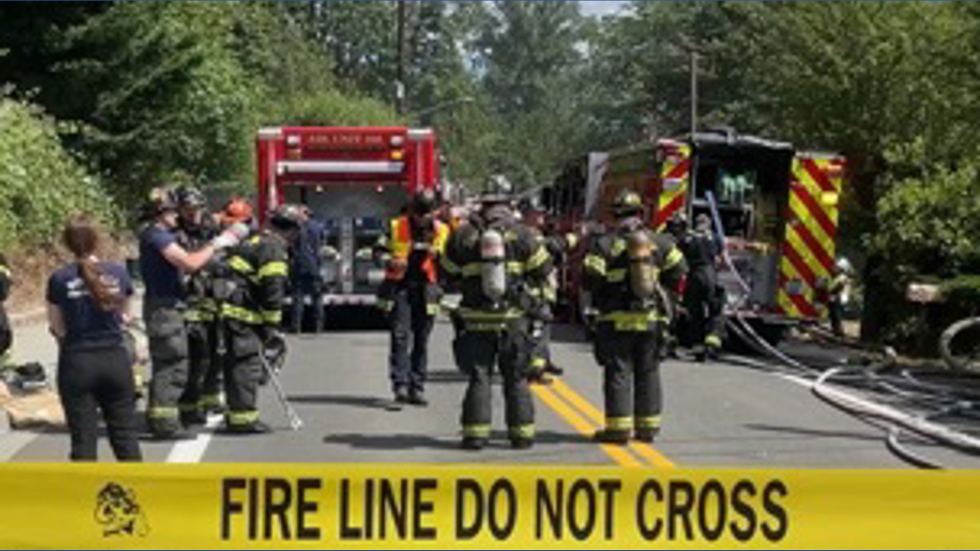 Structure fire in Kenmore