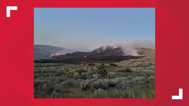 Level 3 (go now!) evacuations in place for a wildland fire near Omak Lake