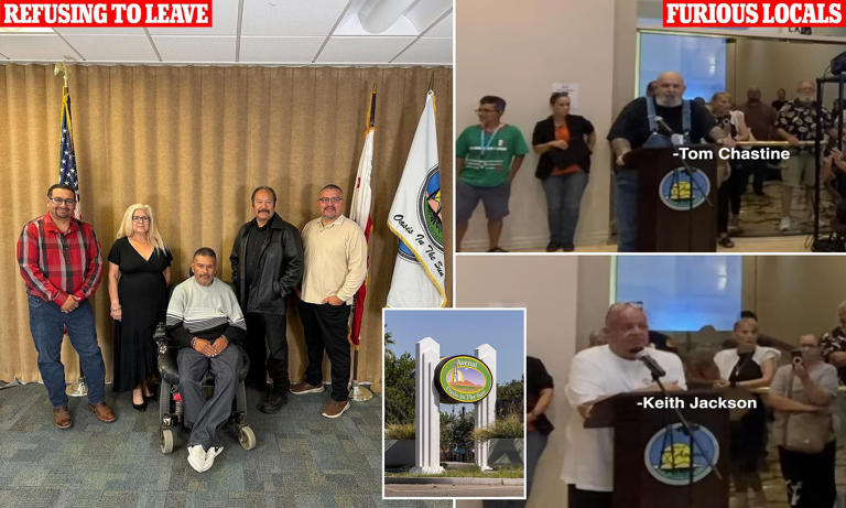Chaotic town meeting erupts into screaming match as stubborn lawmakers ...