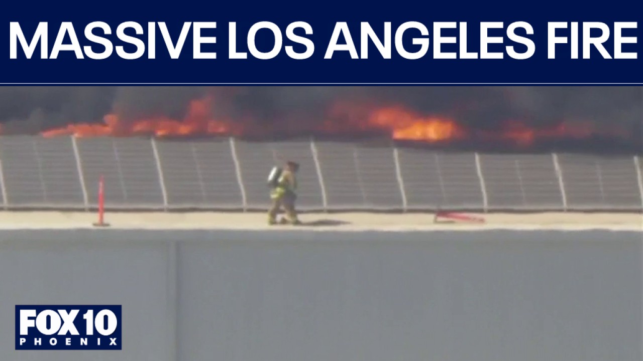 LA warehouse fire prompts shelter-in-place order