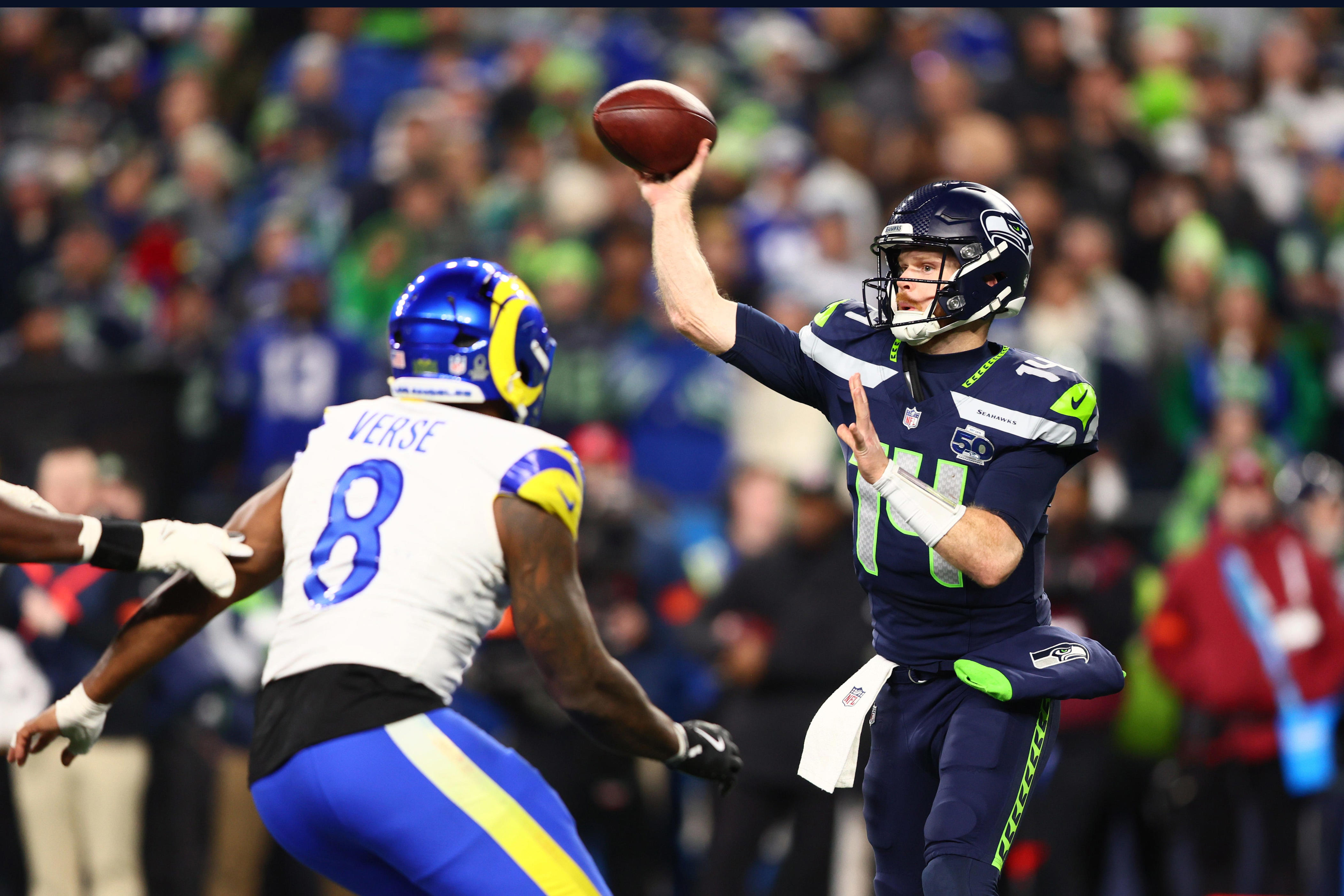 Jared Verse final message to former Rams teammates: "Beat the Seahawks!"