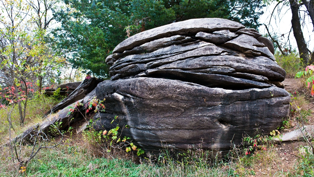 Geology and history of Mushroom Rock State Park