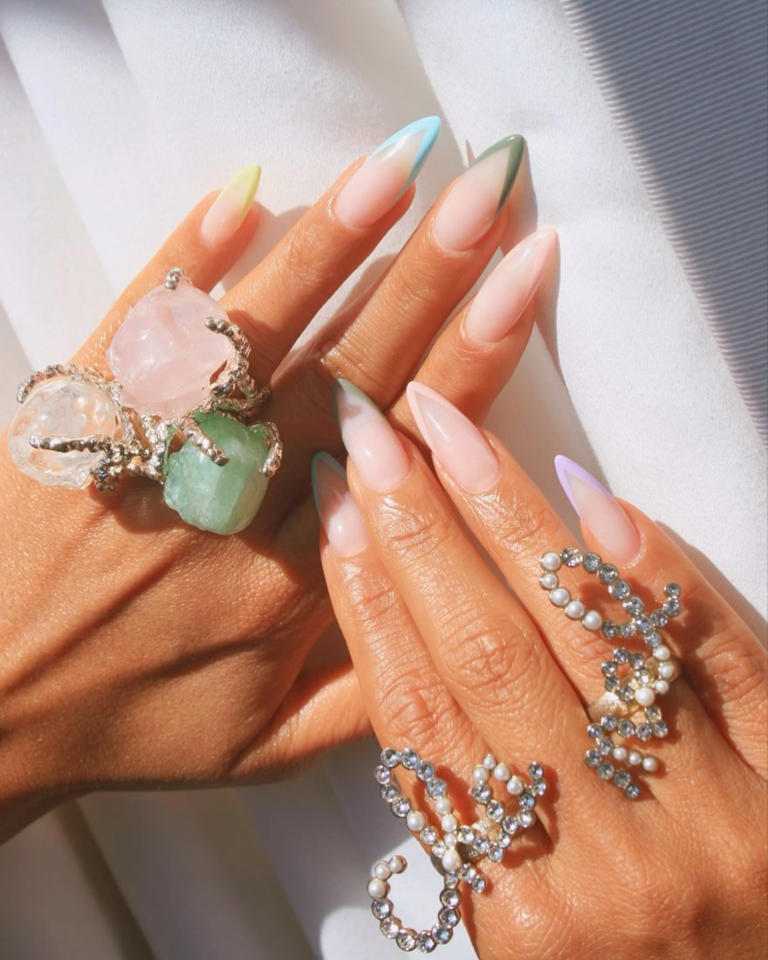 The 32 best colourful French-manicure ideas to try now