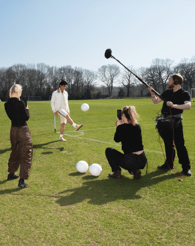 Bright says Burberry's soccer campaign made his inner child very happy