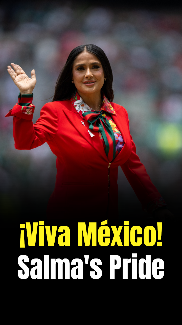 Salma Hayek, 59, is a vision in a red power suit at the FIFA World Cup ...