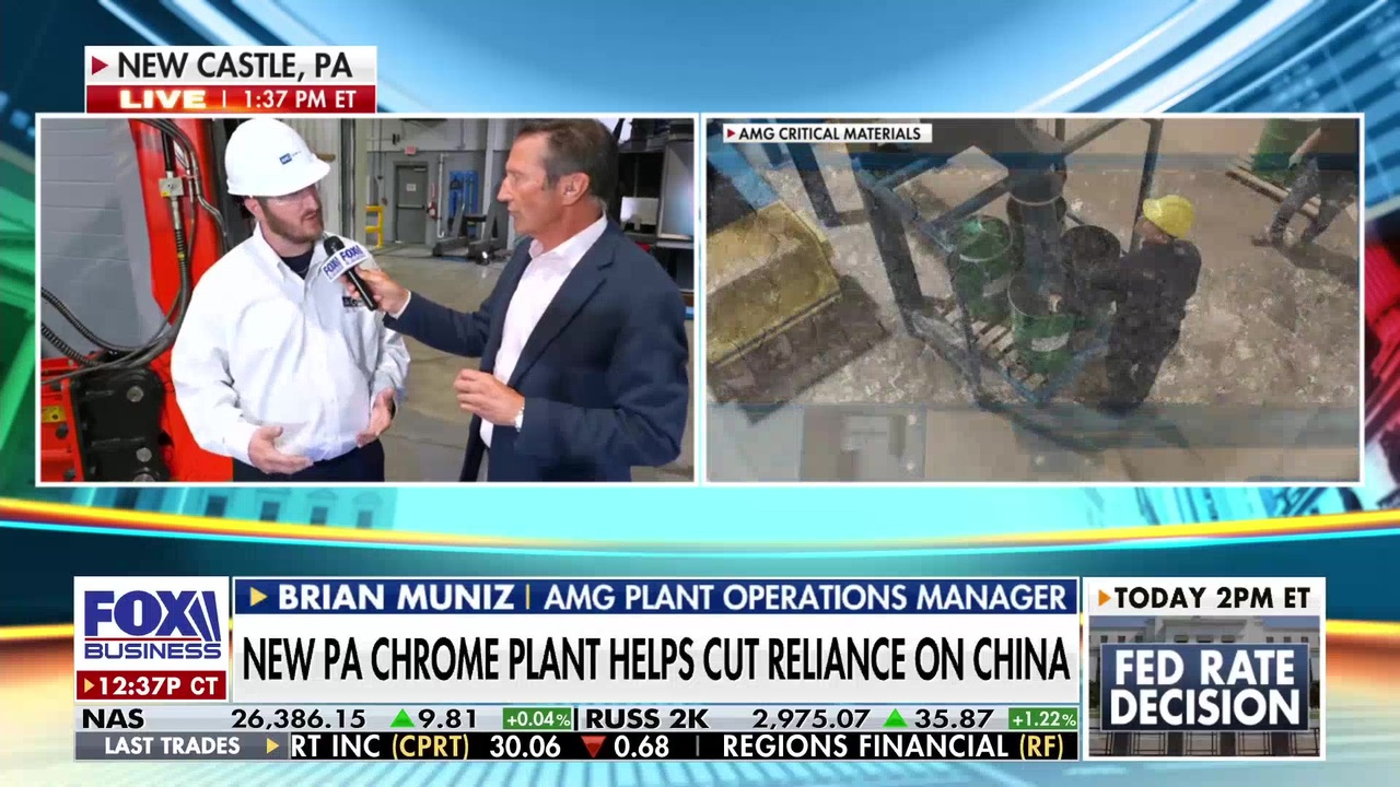 New Pennsylvania chrome plant boosts US manufacturing, cuts China reliance