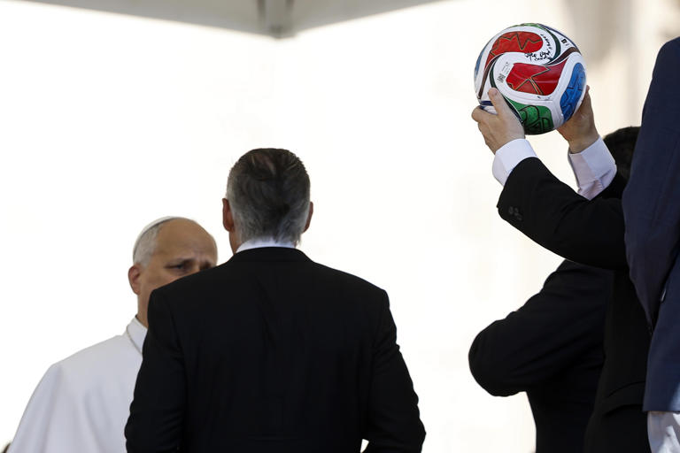World Cup ball gifted to pope