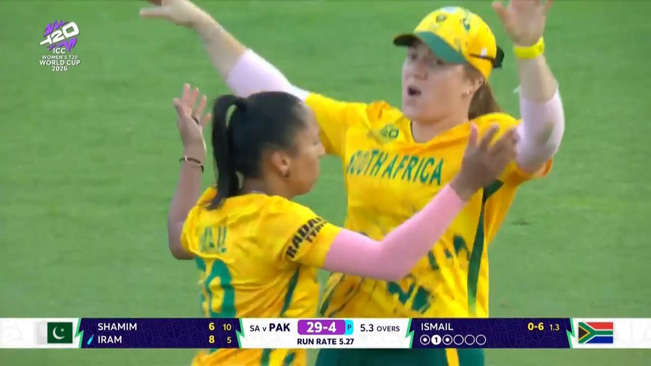 South Africa beat Pakistan in Women's T20 World Cup