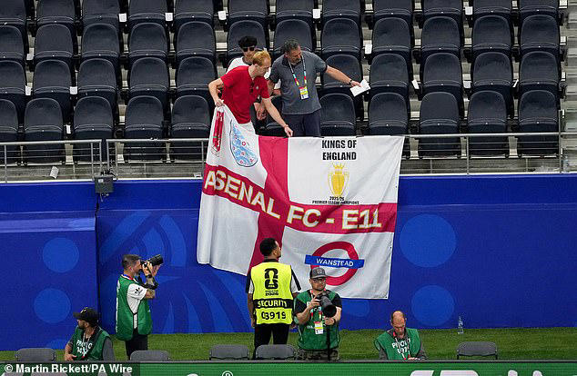 England fans forced to take down flags at World Cup opener as security ...