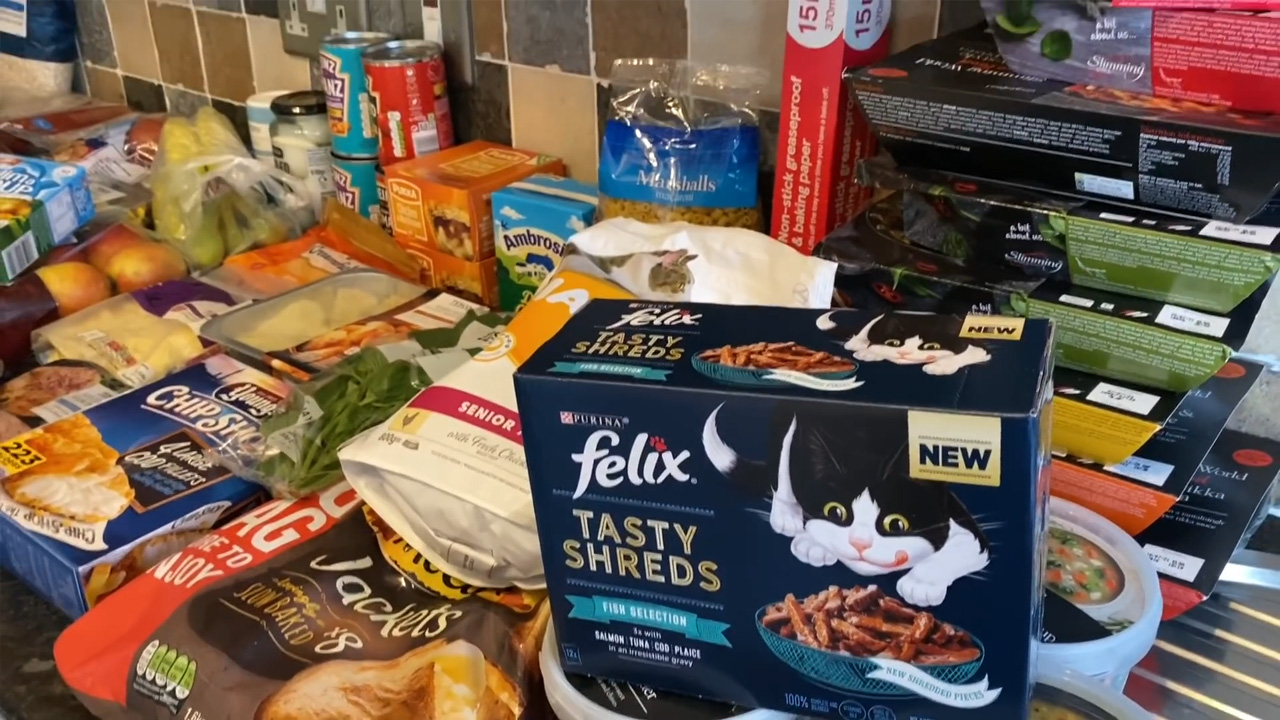 £111 Tesco and Iceland family food shop breakdown