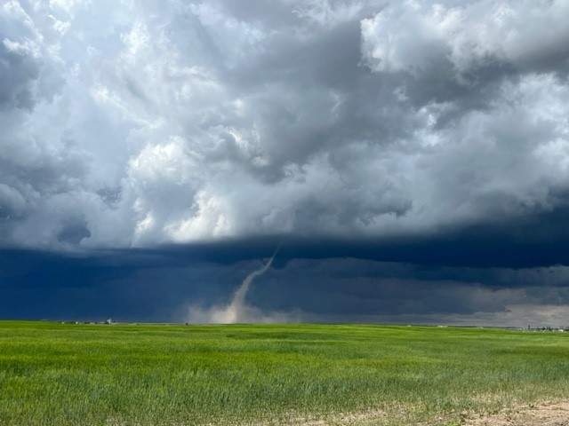 Funnel clouds, landspout tornadoes possible across much of central Alberta