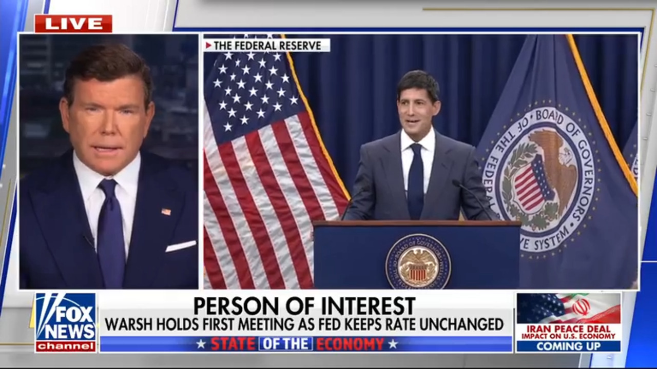 Fed Reserve chair Kevin Warsh keeps interest rates unchanged in first ...